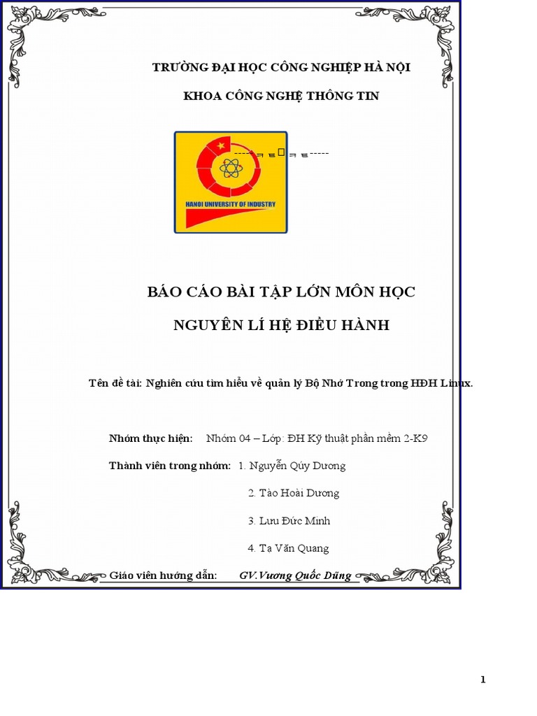 (123doc) - Bai-Tap-Lon-Nghien-Cuu-Tim-Hieu-Ve-Quan-Ly-Bo-Nho-Trong-Trong-Hdh-Linux | PDF