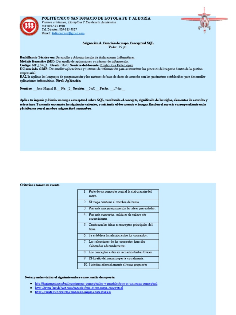 Asignación 4 - Mapa Conceptual SQL | PDF | SQL | Bases de datos