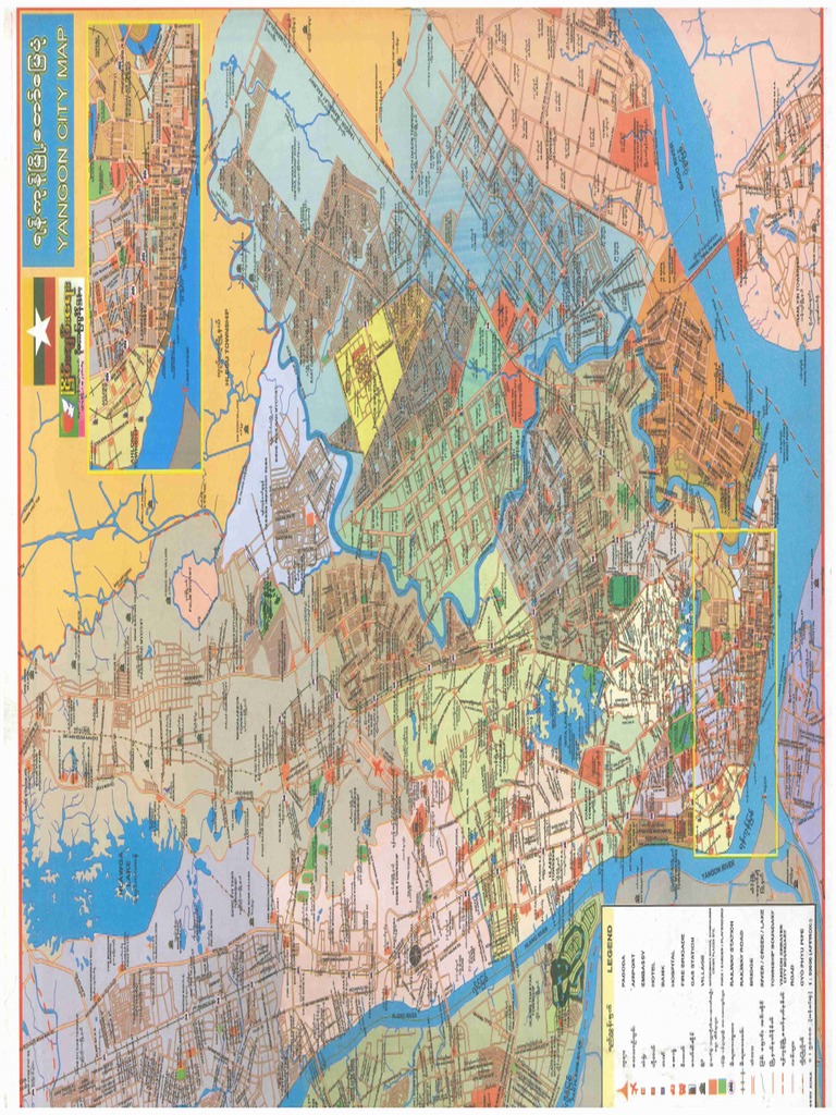 Yangon Map For Your Route | PDF
