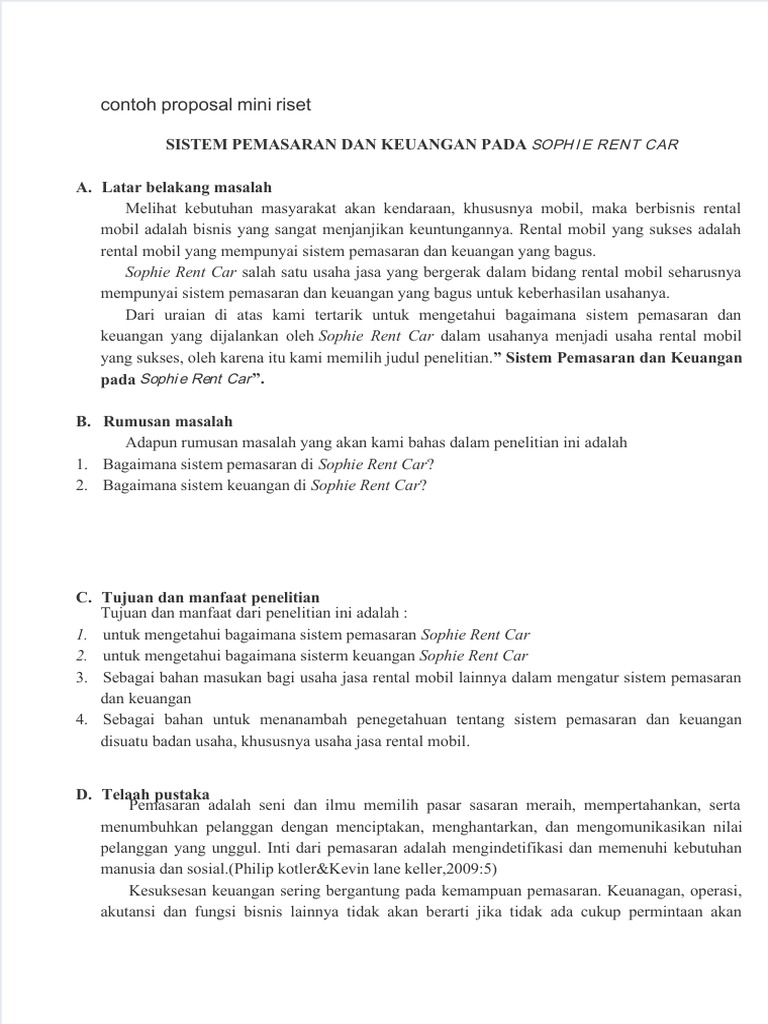 Dokumen Tips Contoh Proposal Mini Riset Pdf