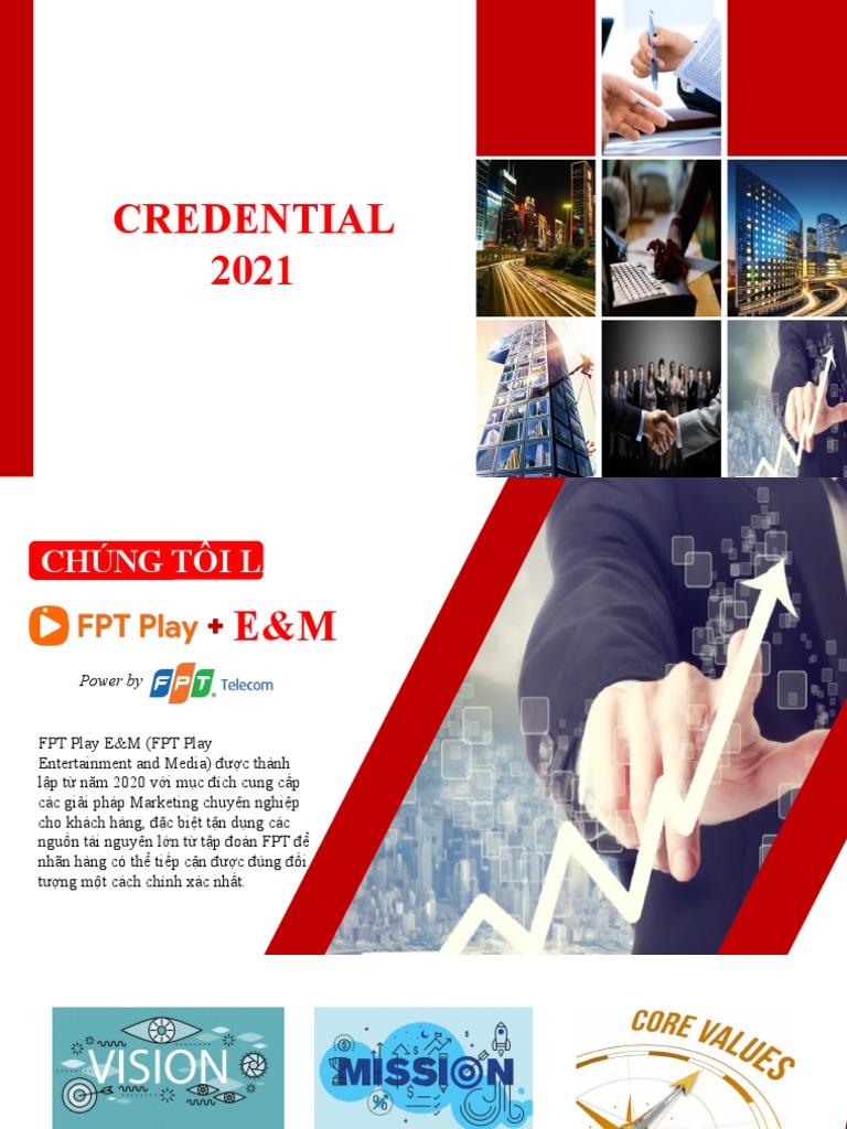 FPT Play E&M - CREDENTIAL 2021 | PDF