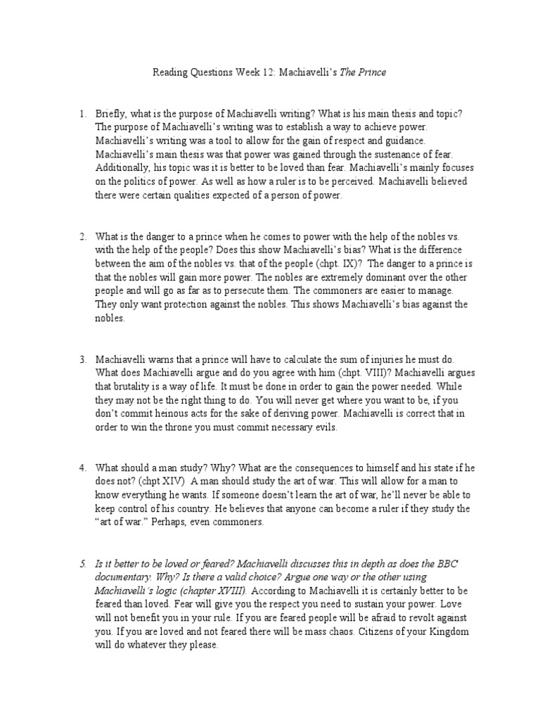 Machiavelli | PDF | Niccolò Machiavelli | The Prince
