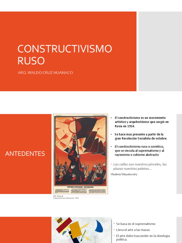 Constructivismo Ruso | PDF | Movimientos | Estética