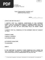 TSCA Form and Instructions | PDF