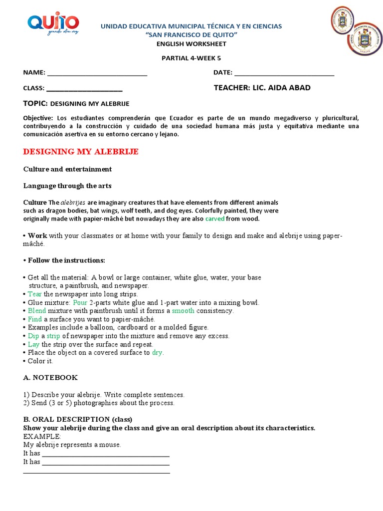 Designing My Alebrije | PDF | Decorative Arts | Crafts