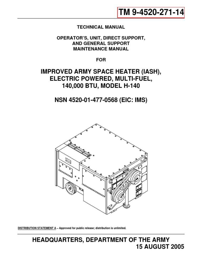 Heater H140 271-14 | PDF | Solvent | Exhaust Gas