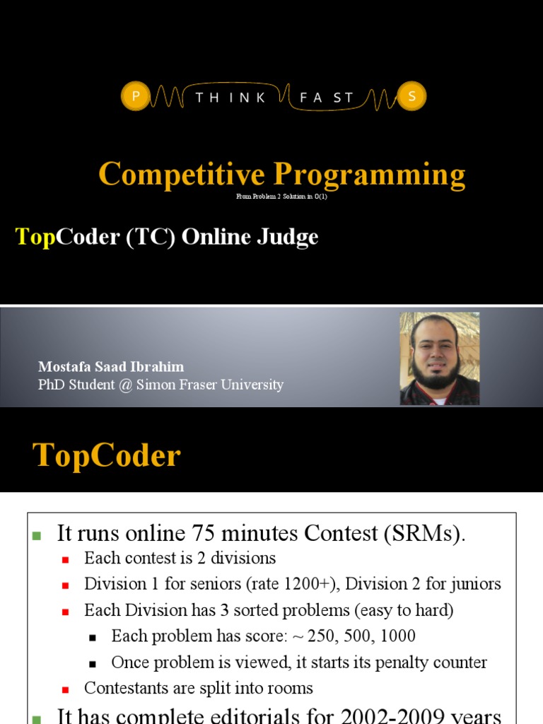 Online Judge - Topcoder 1 | PDF | Software Engineering | Software ...