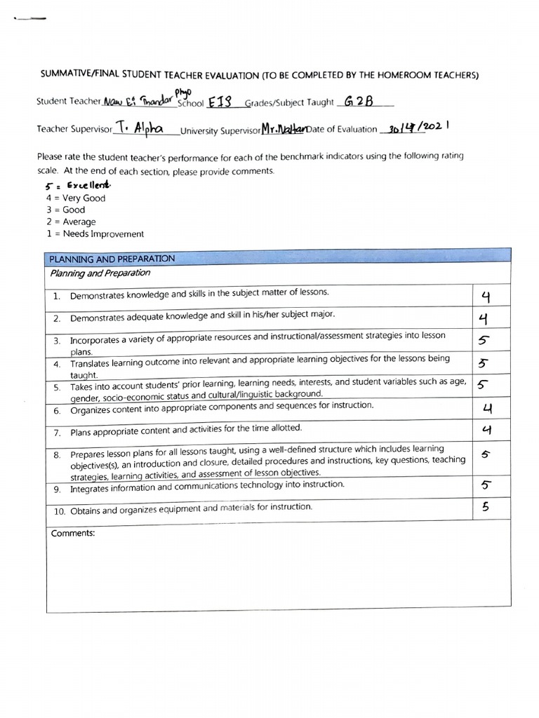 Final-Summatie-Student Teacher Evaluation | PDF | Educational ...
