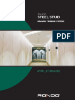 SteelStud - 07wb Rondo Steel Stud | PDF | Drywall | Wall