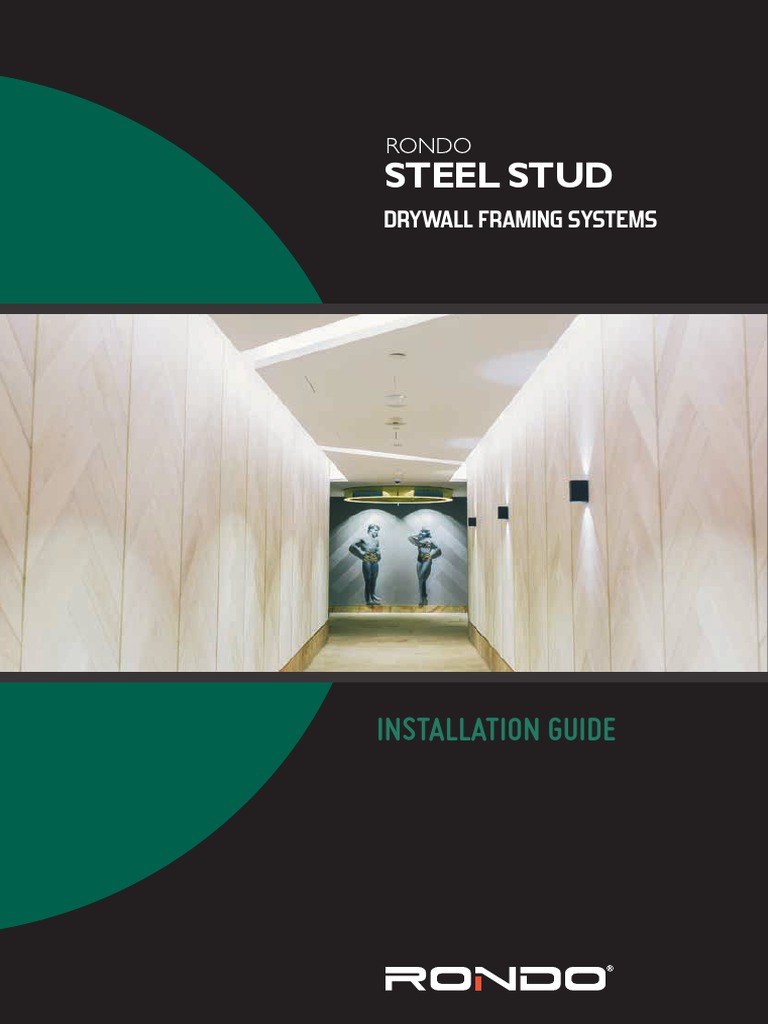 Steel Stud Installation Guide | PDF | Wall | Framing (Construction)