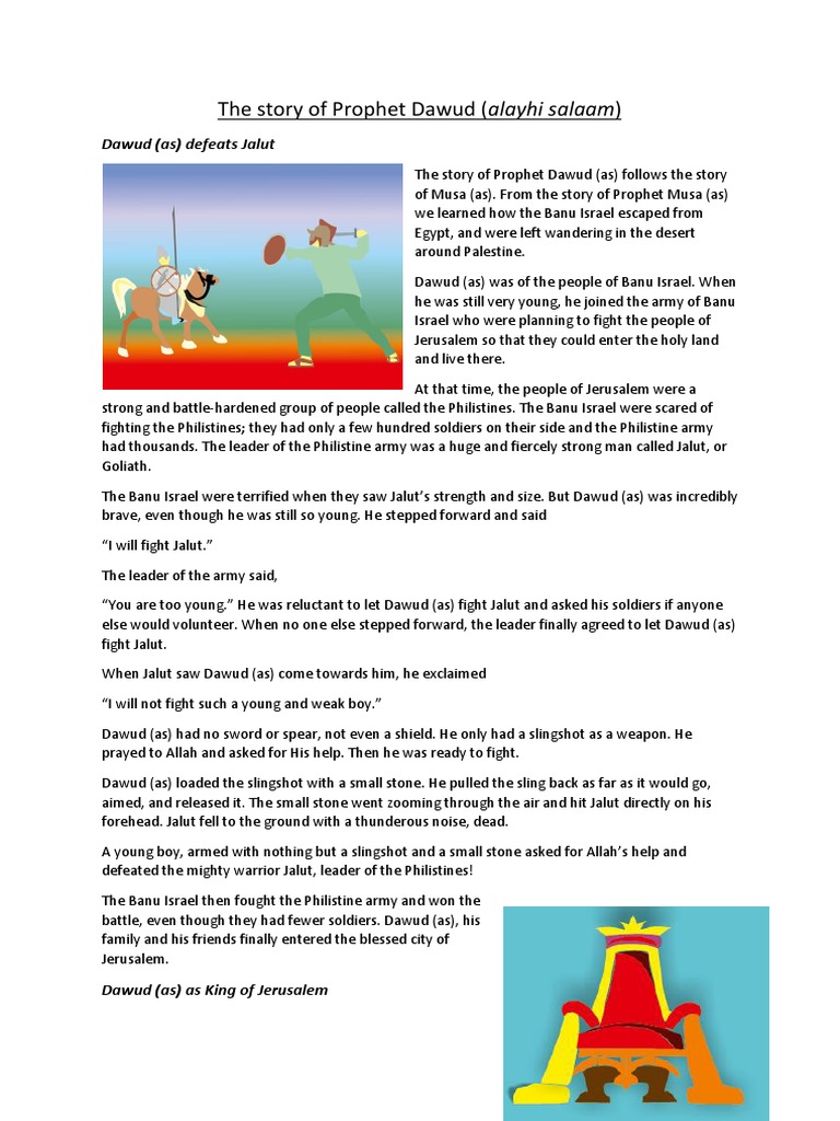 The Story of Prophet Dawud (Alayhi Salaam) : Dawud (As) Defeats Jalut ...