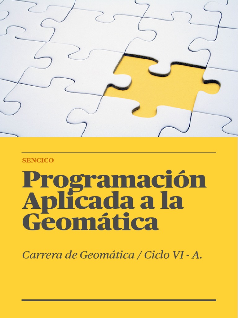 Presentacion - Curso - Programación Aplicada A La Geomática | PDF