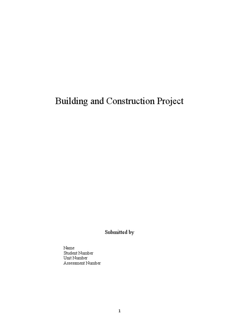 Building and Construction Project Report | PDF | Deep Foundation | Nut ...