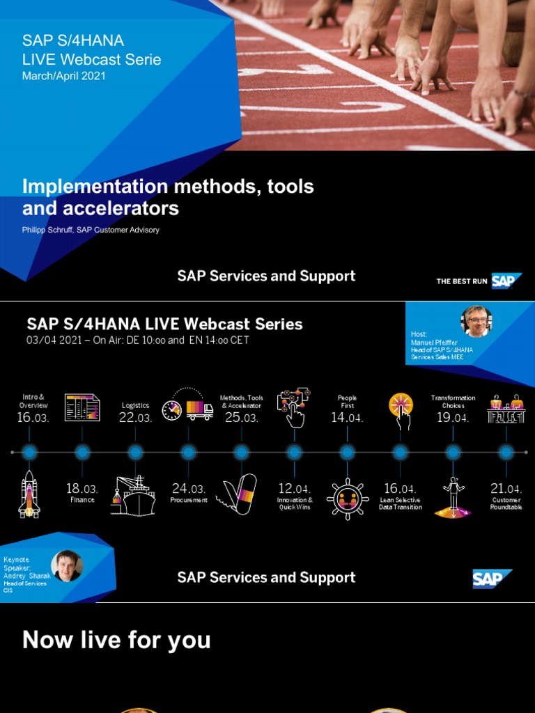 SAP S4HANA Webcast Series - EN - Session - 05 - Methods - and - Tools - Handout | PDF | Cloud ...