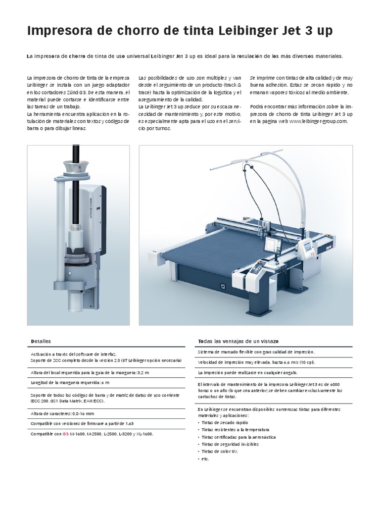 Pri - Leibinger Jet 3 Up Inkjet Printer - 6 - ES-es | PDF | Tinta ...