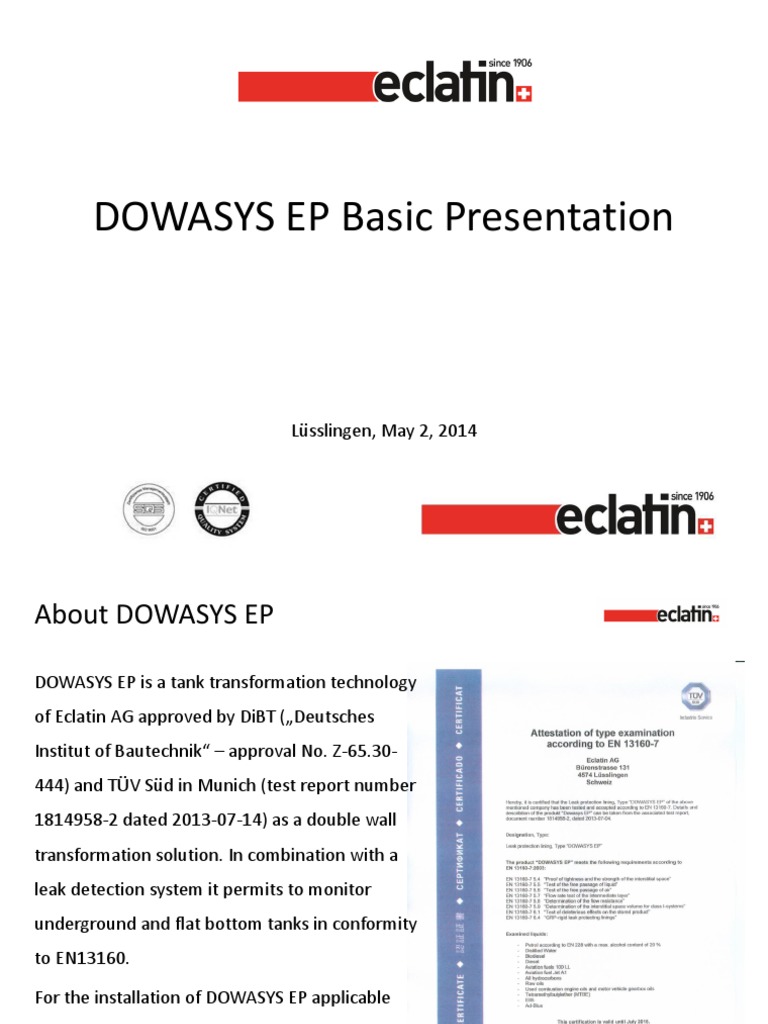 Eclatin - DOWASYS+EP Basic - 2014 | Download Free PDF | Epoxy | Fiberglass