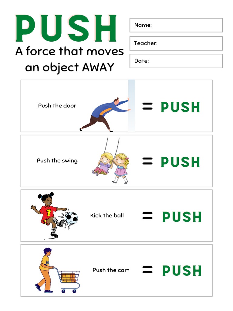 Push & Pull Kindergarten | PDF