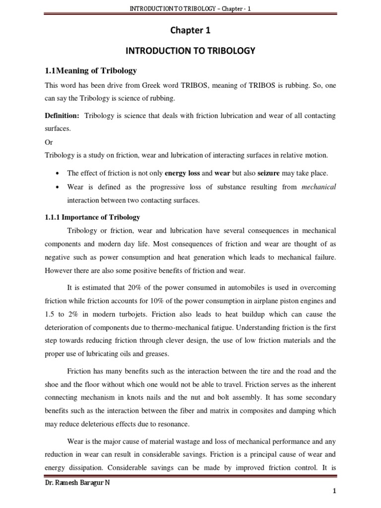 Chapter 1 Final | PDF | Friction | Viscosity