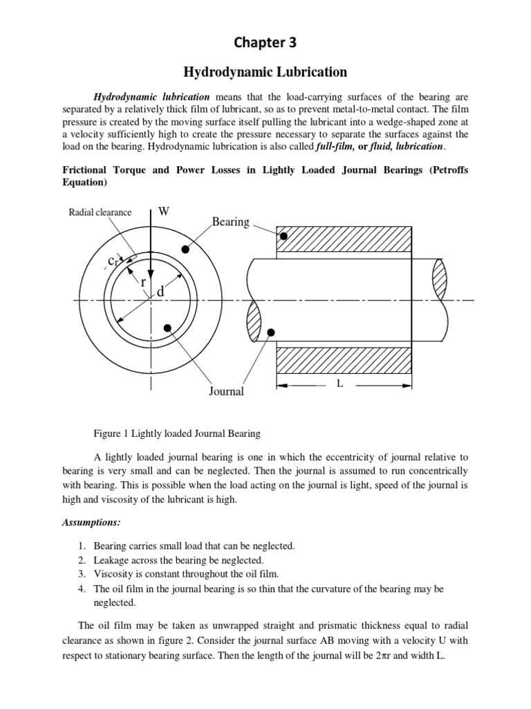 Chapter 3 Final | PDF | Bearing (Mechanical) | Friction