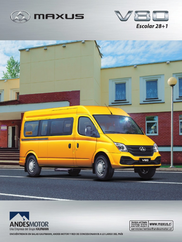 Web FICHAS Maxus v80 FL Escolar | PDF