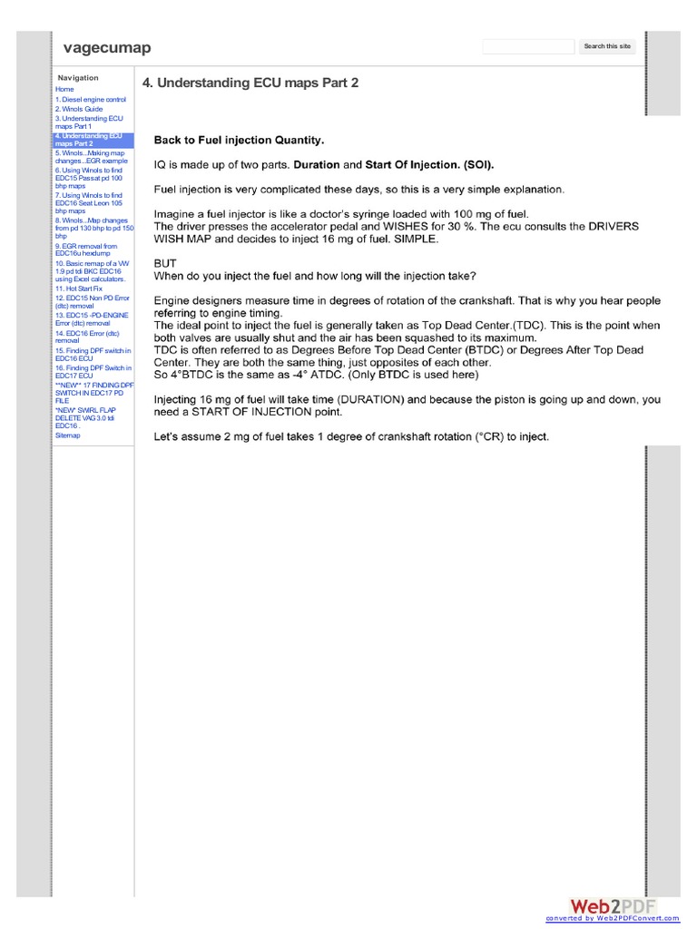 Understanding ECU Maps Part 2 | PDF