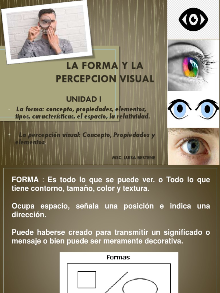 Unidad I Formas y Percepcion Visual 2021-1 | PDF | Percepción visual ...