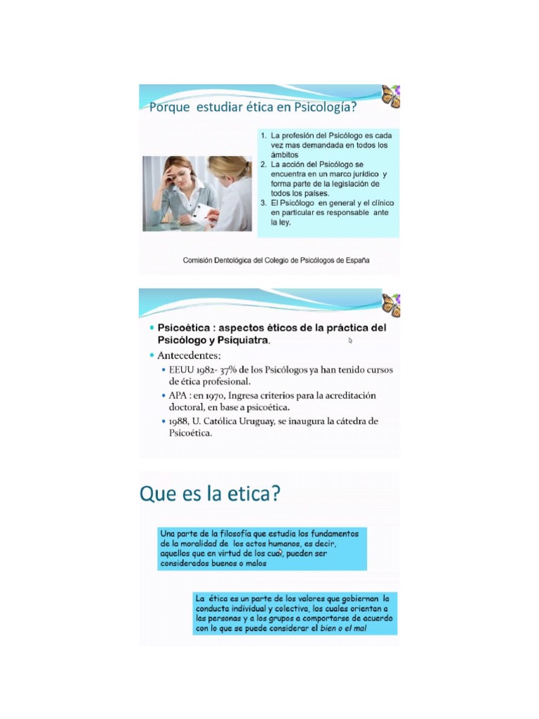 Etica en Psicologia | PDF