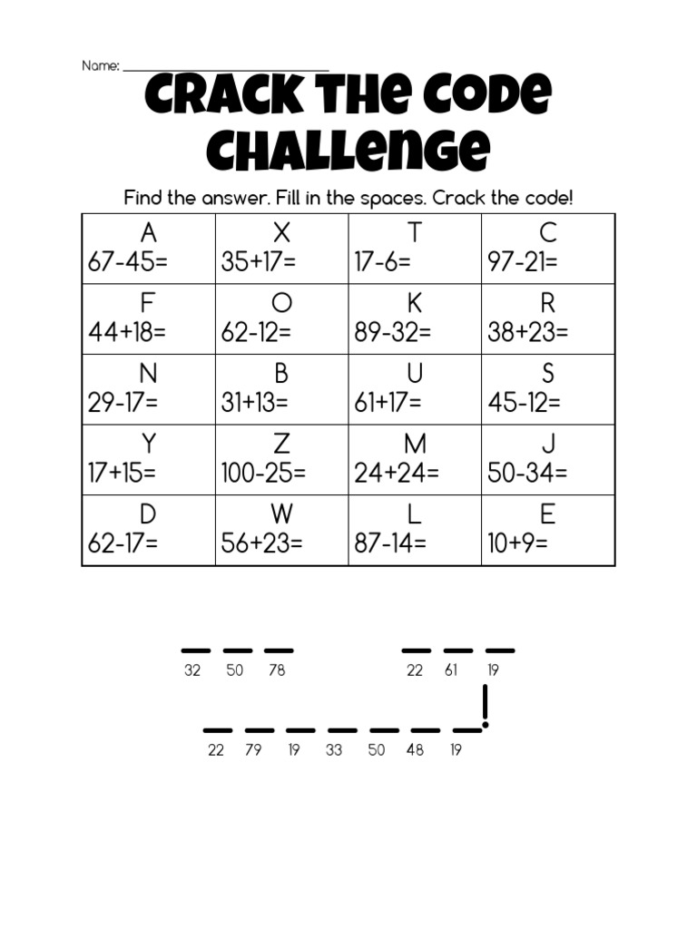 Crack The Code Challenge | PDF