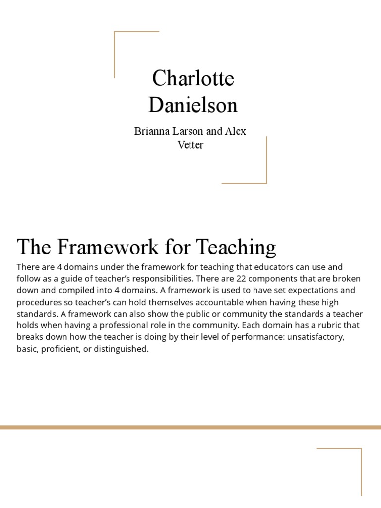 Charlotte Danielson | PDF | Educational Assessment | Classroom