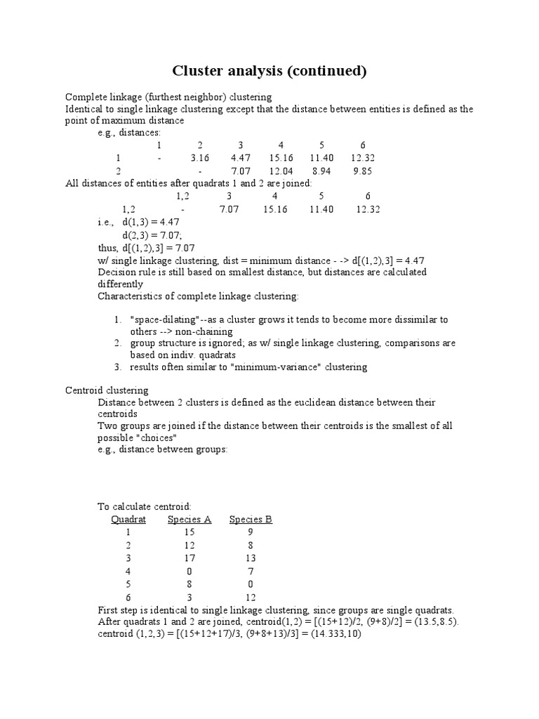 Cluster Analysis Pdf Cluster Analysis Algorithms