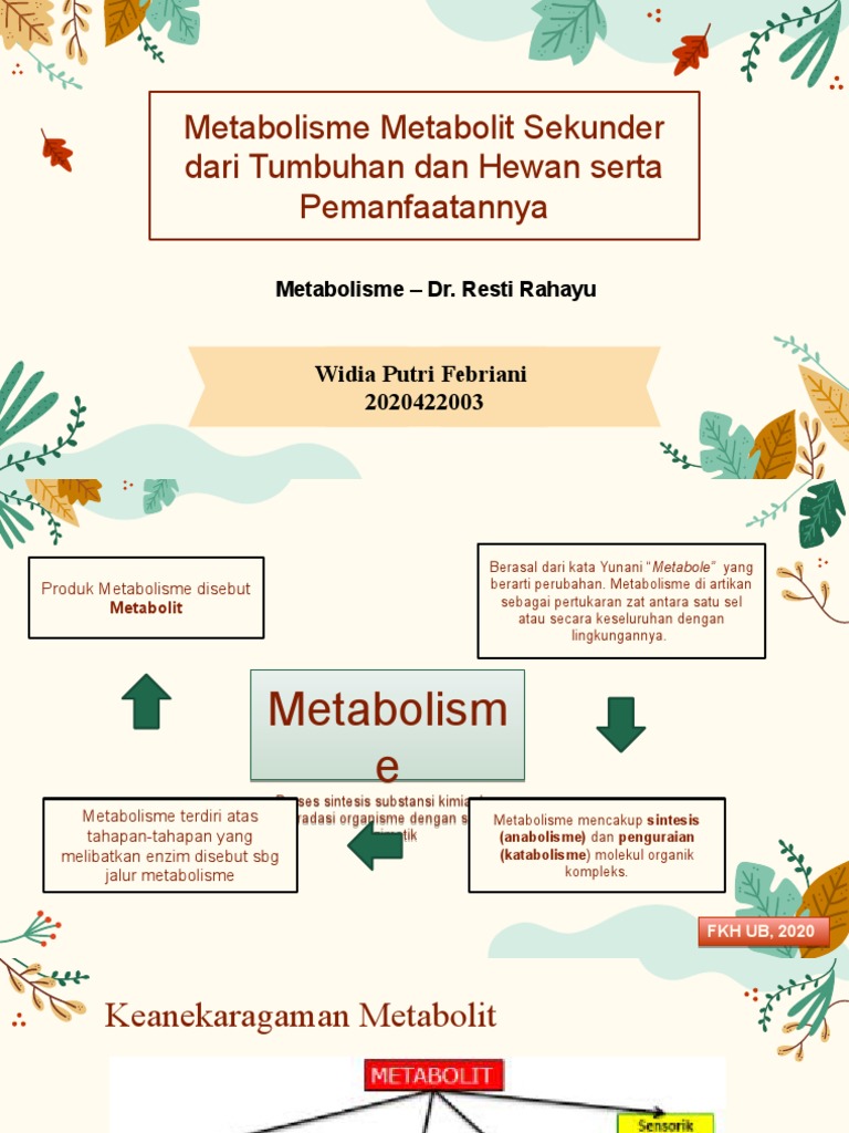 Metabolisme Metabolit Sekunder | PDF