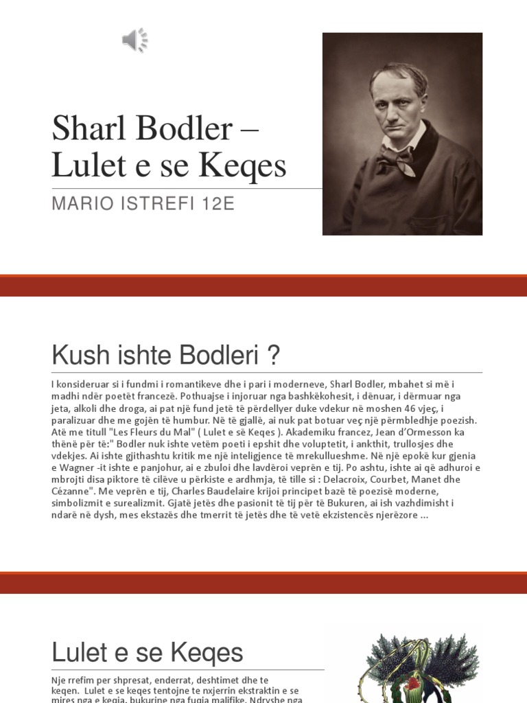 Sharl Bodler Ndash Lulet e Se Keqes | PDF