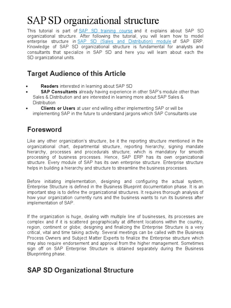 Modeling the Enterprise: An In-Depth Explanation of the Organizational ...