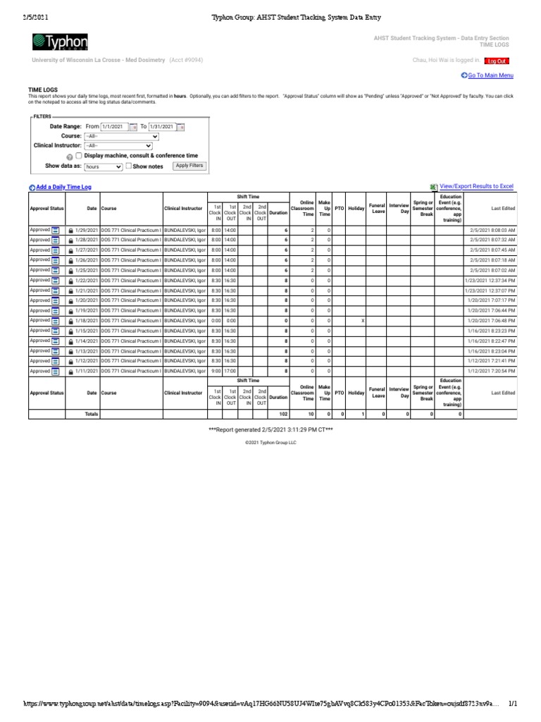Typhon Group Ahst Student Tracking System Data Entry | PDF