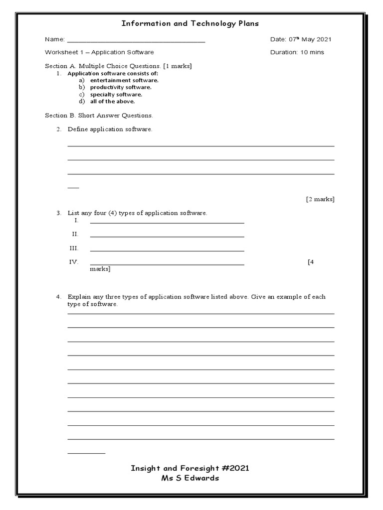 Application Software | PDF | Computing | Science