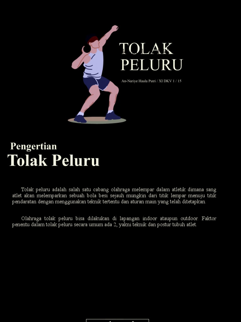 Tolak Peluru - An Nariye Haula Putri - XI DKV 1 - 15 | PDF