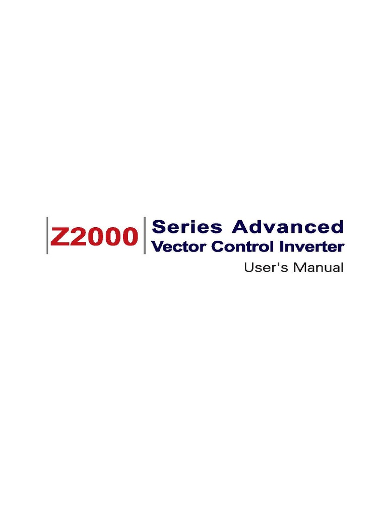 z2000 Inverter Zoncn | PDF
