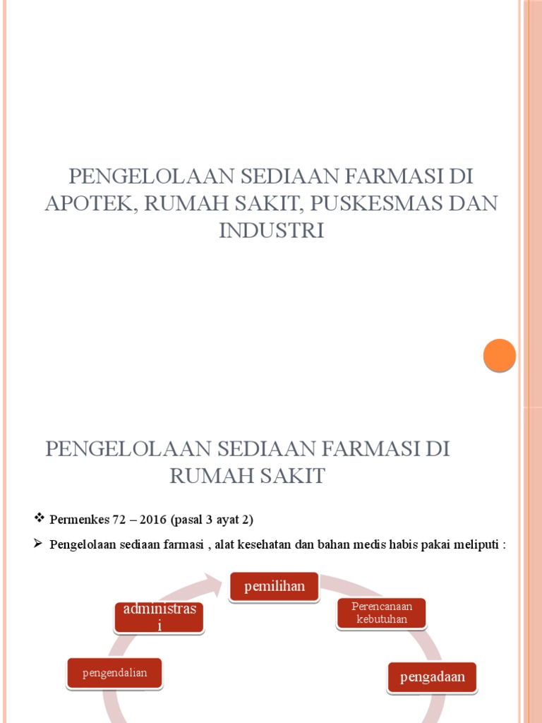 Pengelolaan Sediaan Farmasi Di Apotek Rumah Sakit Pdf