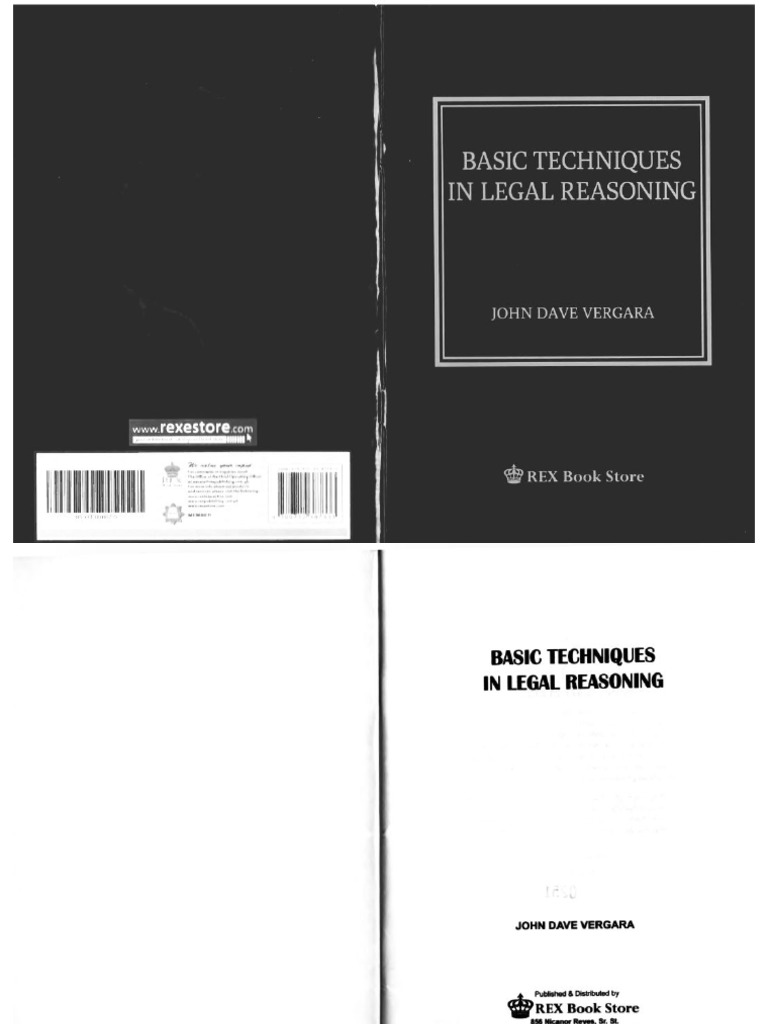 Basic Techniques in Legal Reasoning | PDF