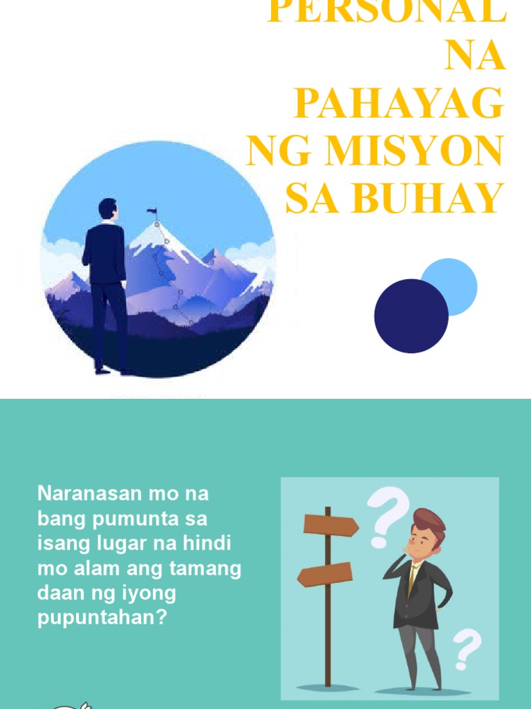 Personal Na Pahayag NG Misyon Sa Buhay | PDF