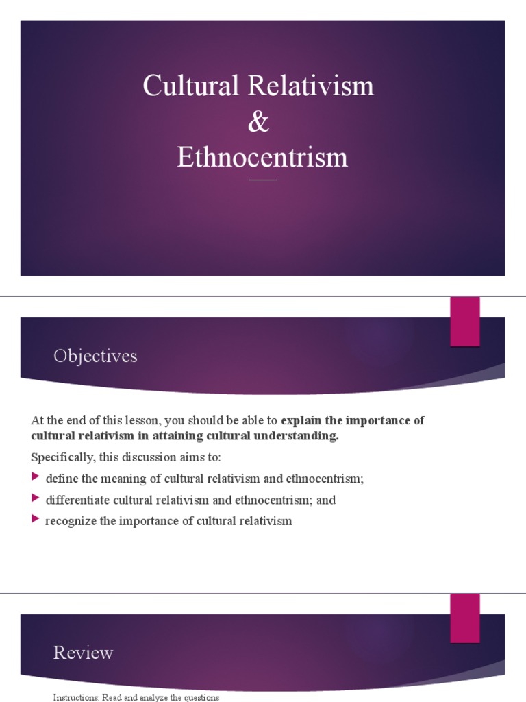 Cultural Relativism & Ethnocentrism | PDF | Relativism | Human Nature