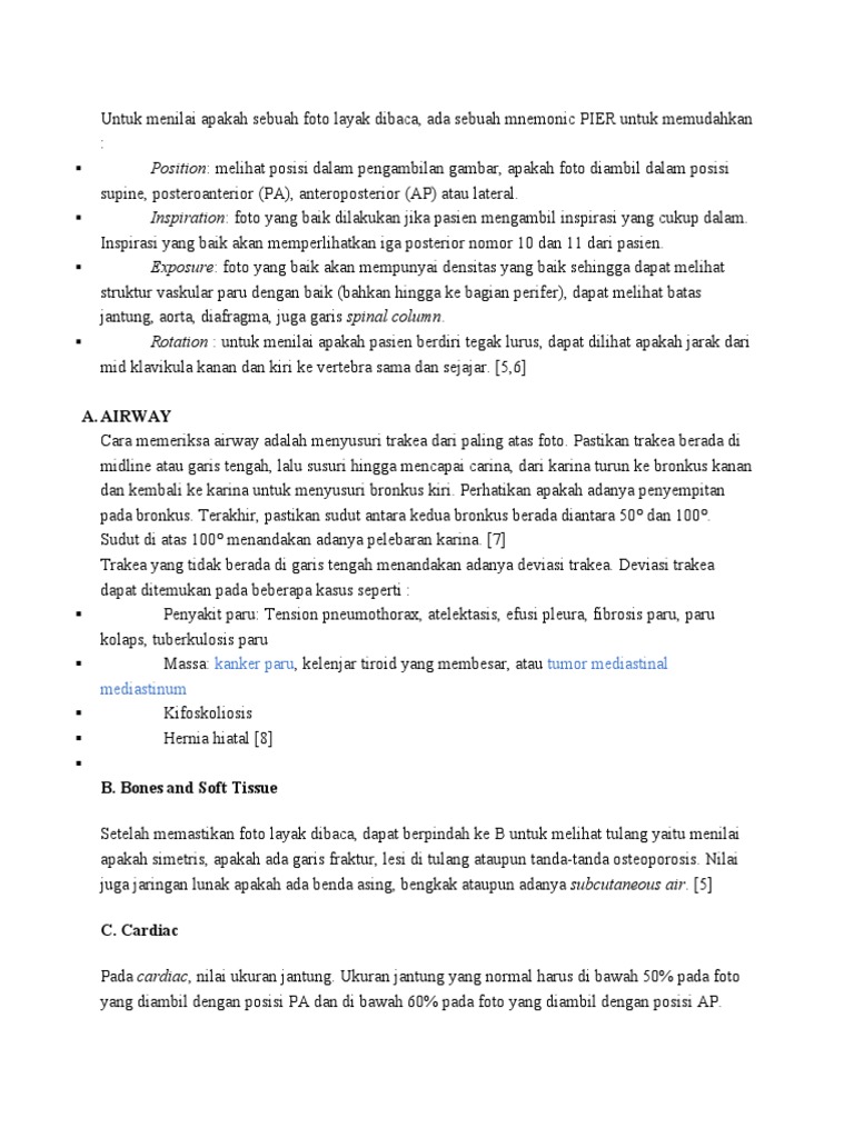 Interpretasi Foto Rontgen Thoraks | PDF
