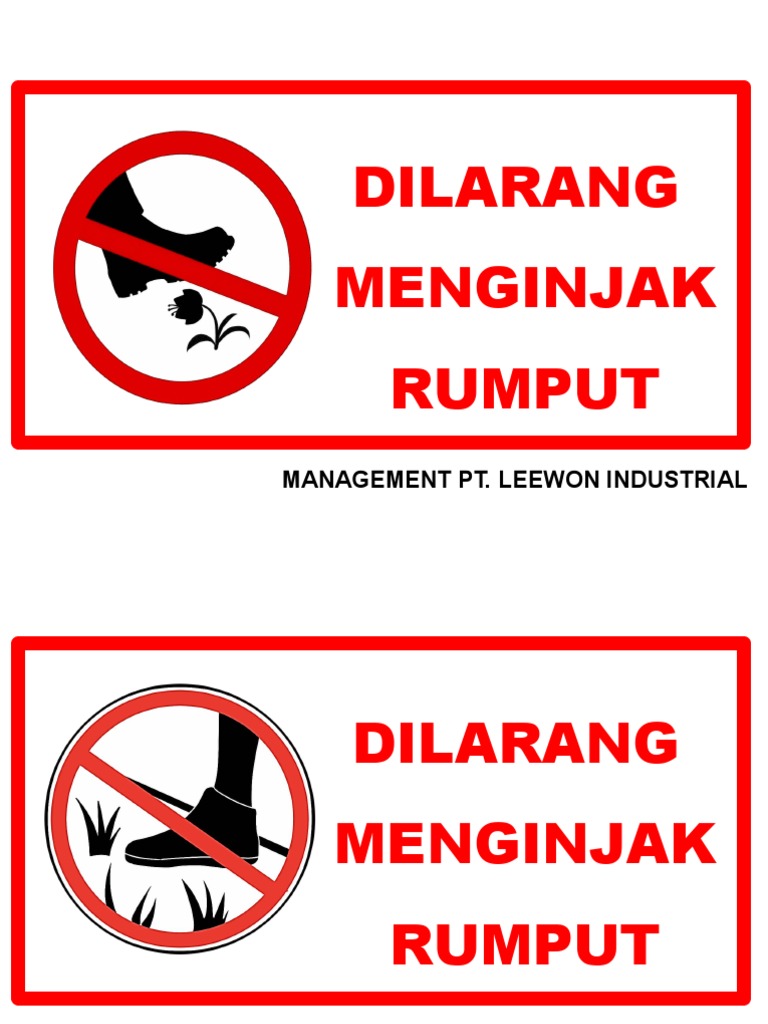 Dilarang Menginjak Rumput | PDF