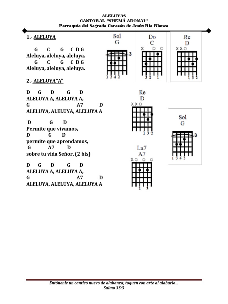 Cantos de Aleluya Con Acordes 2017 | PDF | Pascua de Resurrección ...