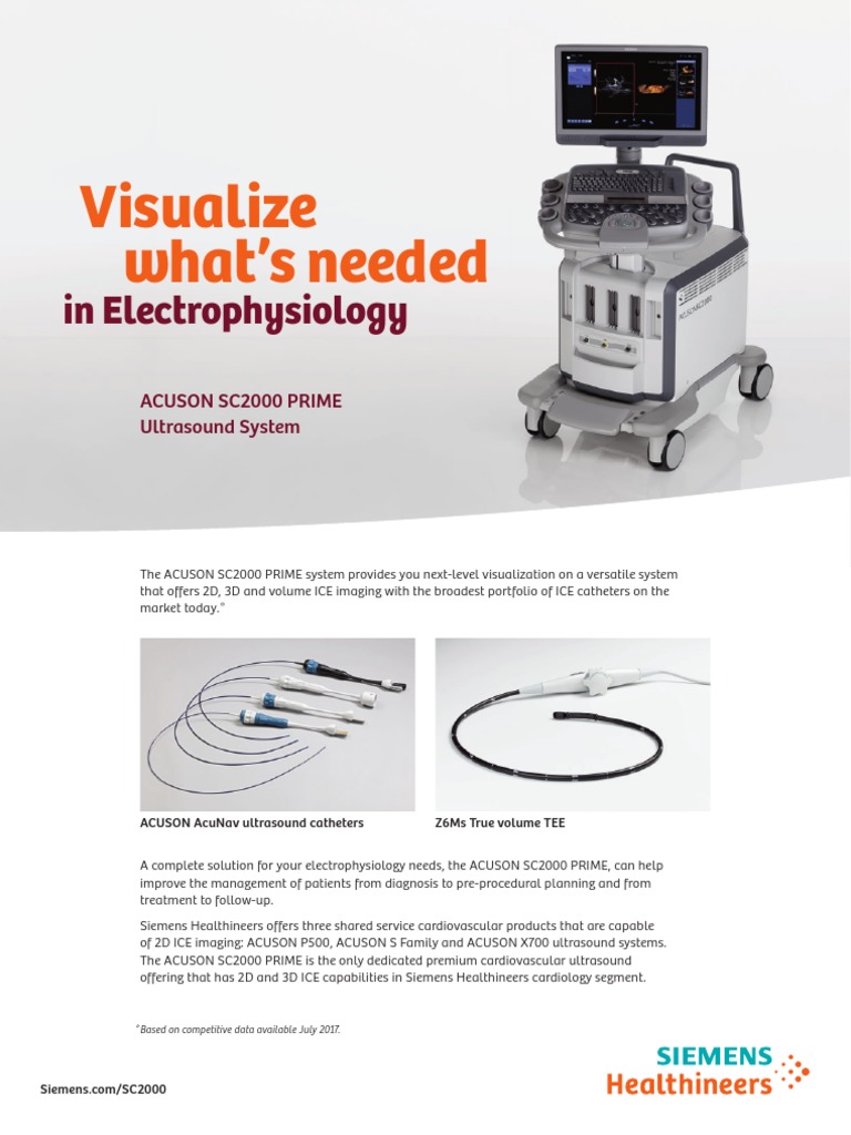 Siemens Acuson Sc2000 Ep Flyer v2 | PDF | Medical Imaging | Cardiac ...