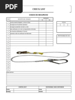 CHECK LIST Linea de Vida | PDF