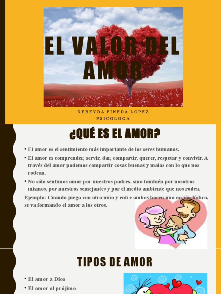 El Valor Del Amor | PDF | Amor | Dios