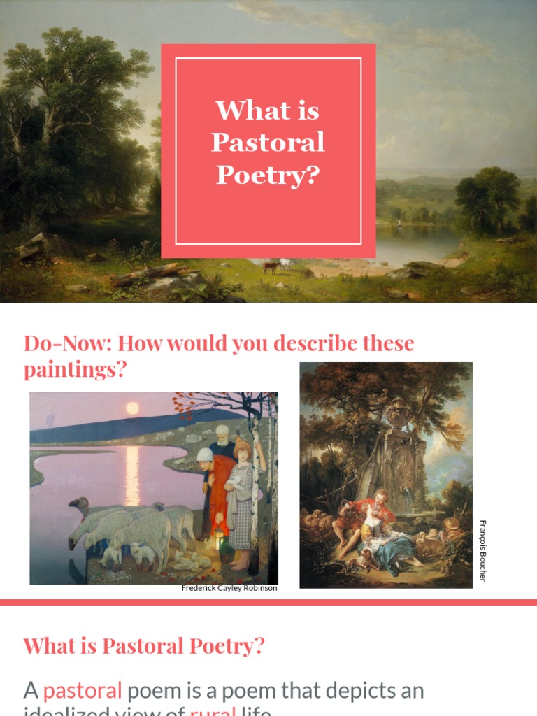 What Is Pastoral Poetry? | PDF
