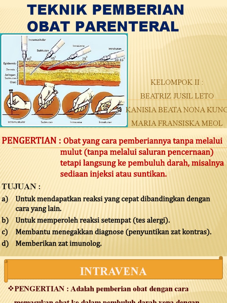 Teknik Pemberian Obat Parenteral | PDF