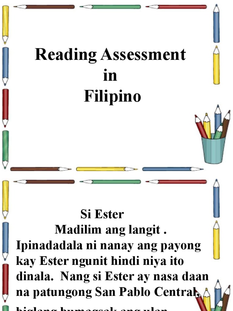 Reading in Filipino | PDF